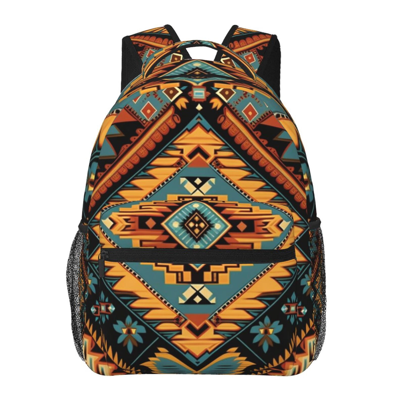 Southwest Tribal Indian Geometric Backpack Casual College Bag Zipper ...
