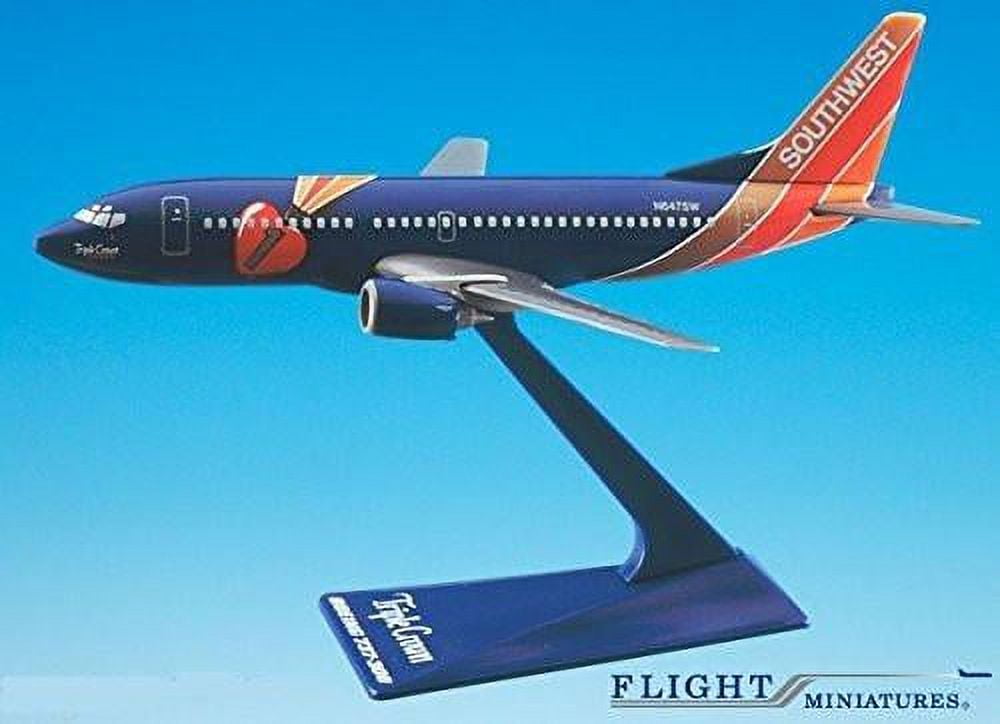 Southwest Triple Crown 737-300 Airplane Miniature Model Plastic Snap ...