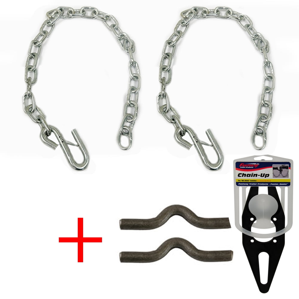 Southwest Wheel 1/4" x 36" S-Hook Trailer Safety Chains & Weld on ...