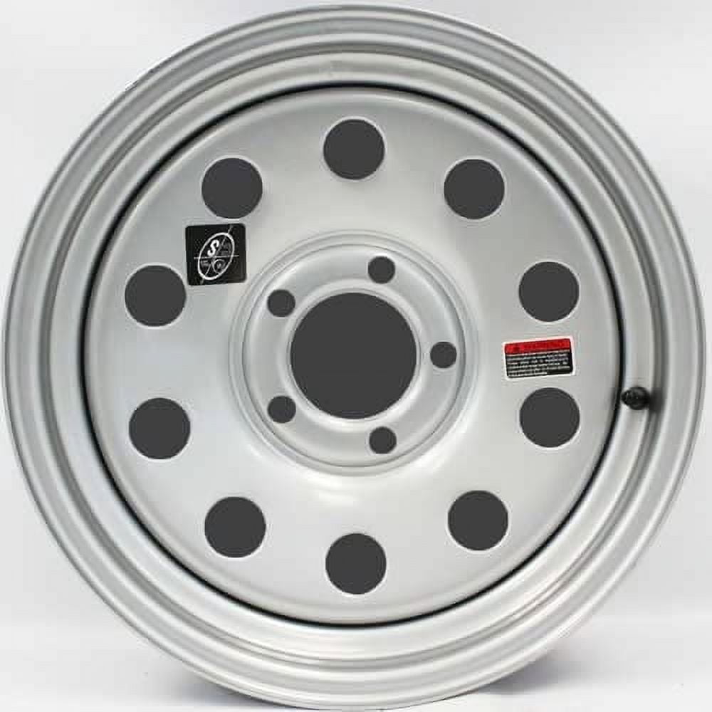 Southwest Wheel 15" x 5" Silver Modular Trailer Wheel, 5-4.5" Bolt ...