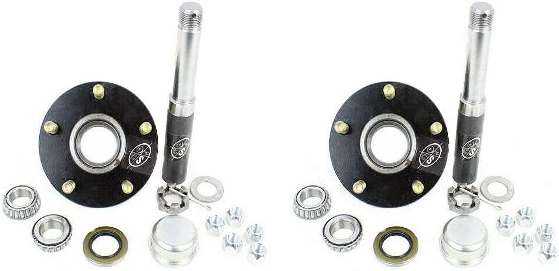 Southwest Wheel 2-Pack Trailer Axle Spindle Kit with 5-4.5" Bolt Circle ...