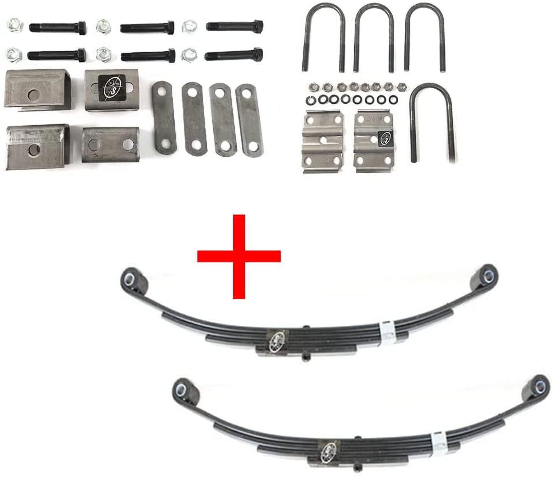 Universal Leaf Spring Lowering Block Kit, 4 Inch - Walmart.com