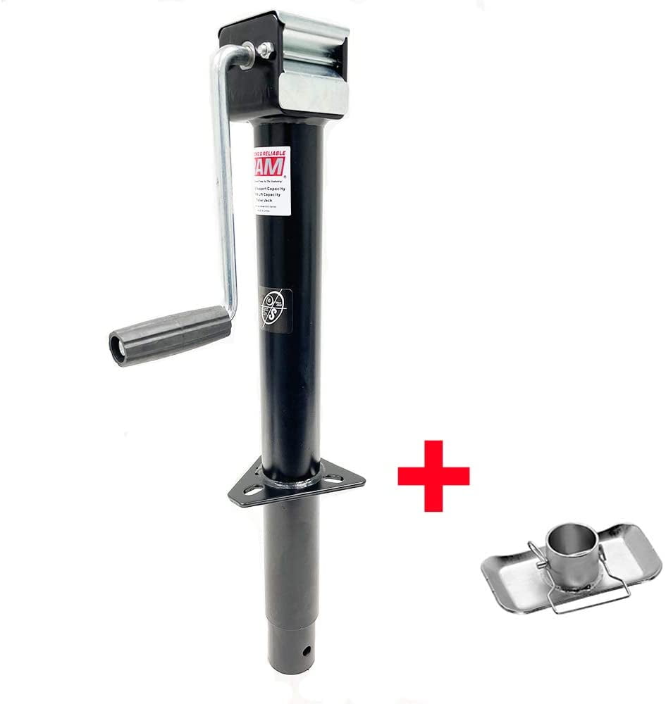 Southwest Wheel 5,000 lbs Side Wind RAM A-Frame Trailer Jack w/ Zinc ...