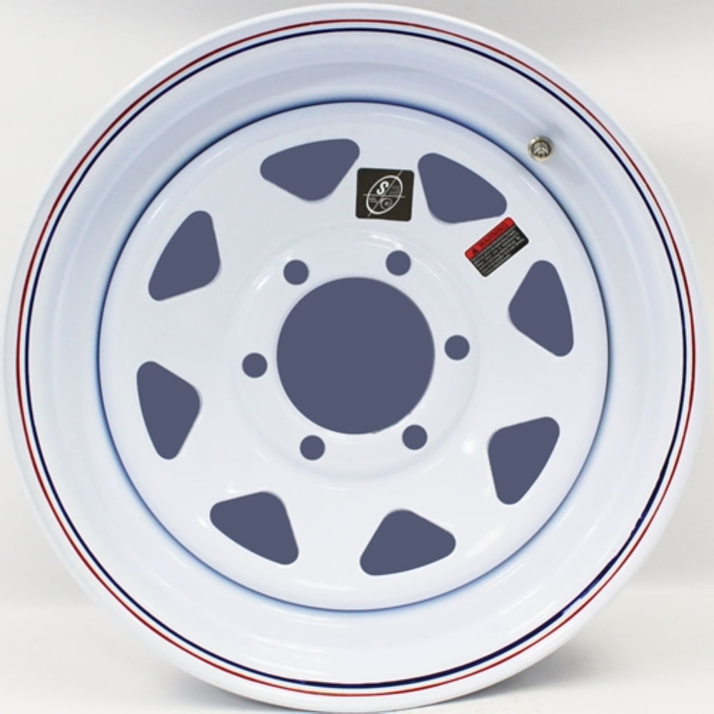 Southwest Wheel 6-5.5" Bolt Circle 16" x 6" White Spoke wheel for ...