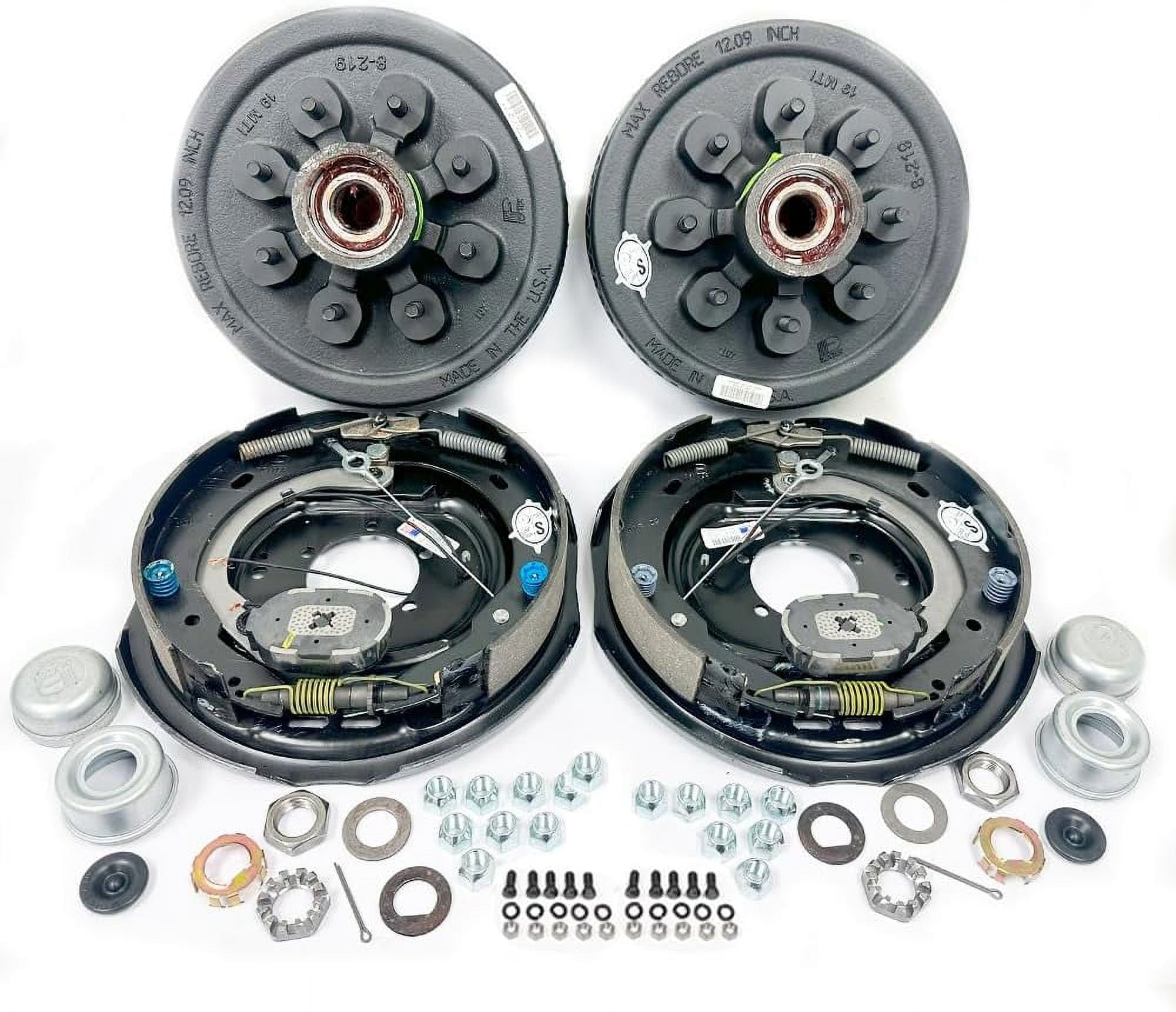 Southwest Wheel Pre-Greased Easy Assemble 8 on 6.5" Hub and Drum 1/2 ...