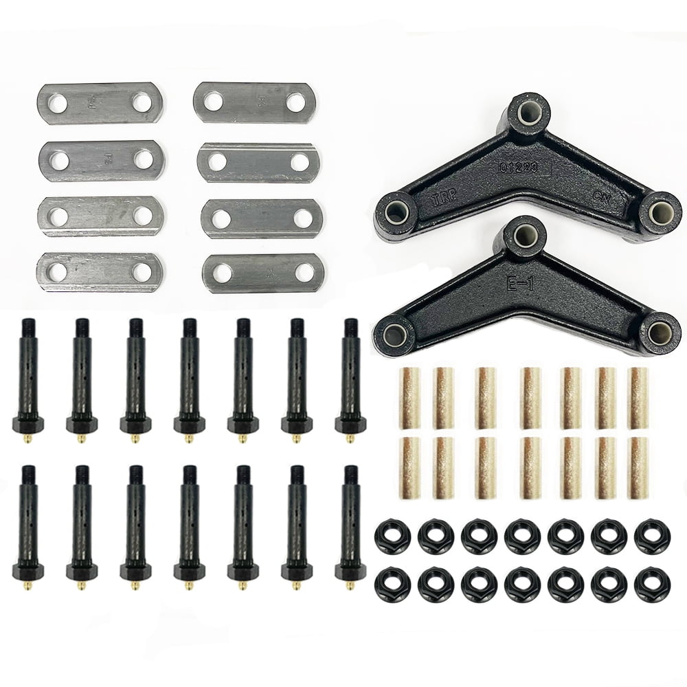 Southwest Wheel Pro Tandem Axle Shackle Kit with Double Eye Springs (3 ...