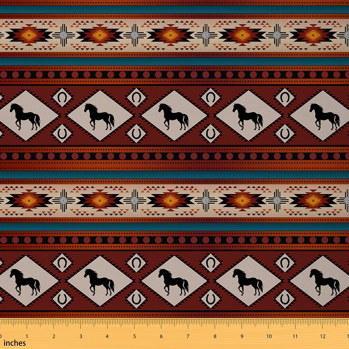 Southwestern Aztec Fabric By The Yard,Tribal Arrow Upholstery Fabric ...