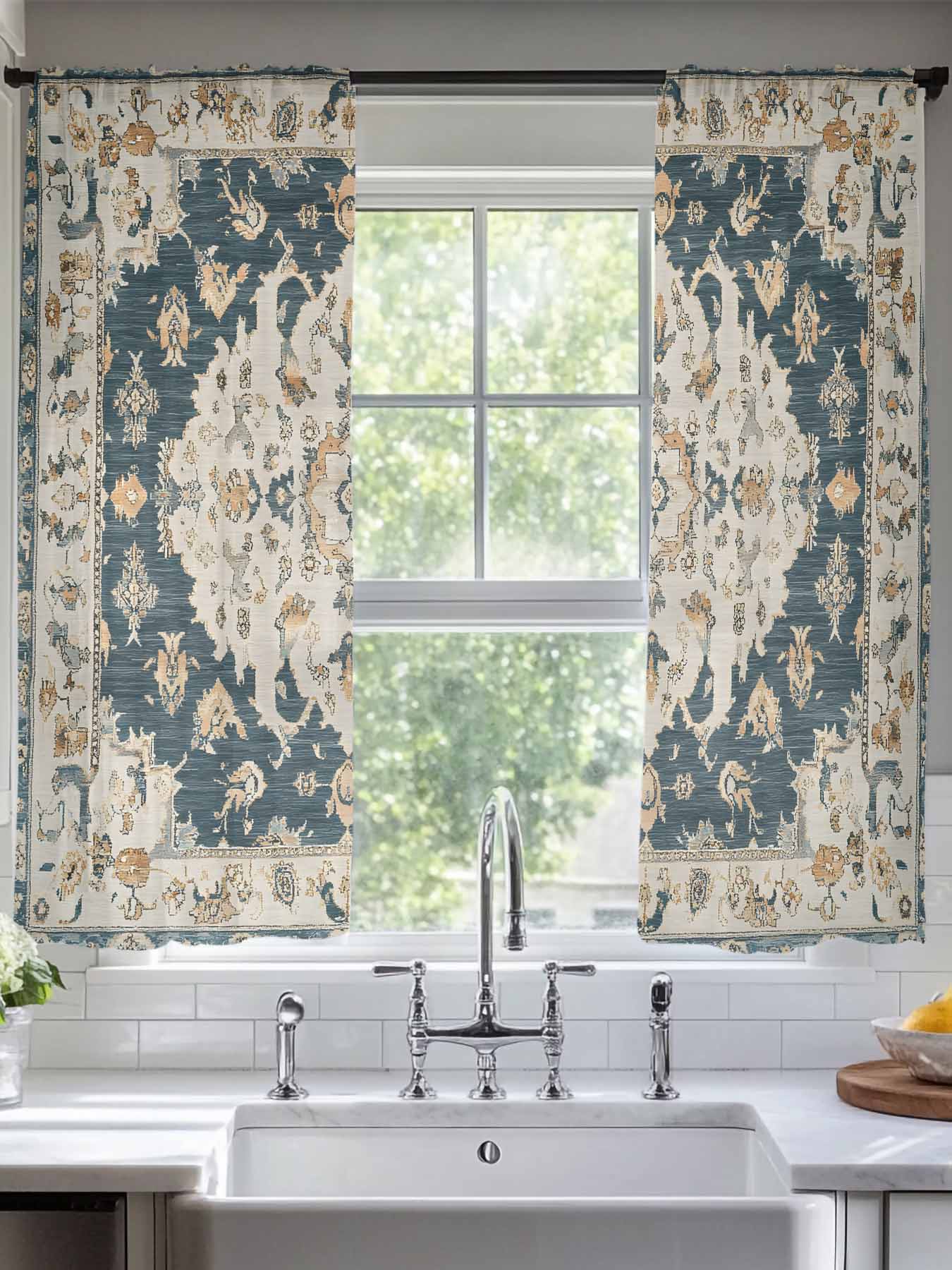 Southwestern Boho Sheer Curtains for Living Room Bedroom Ethnic ...