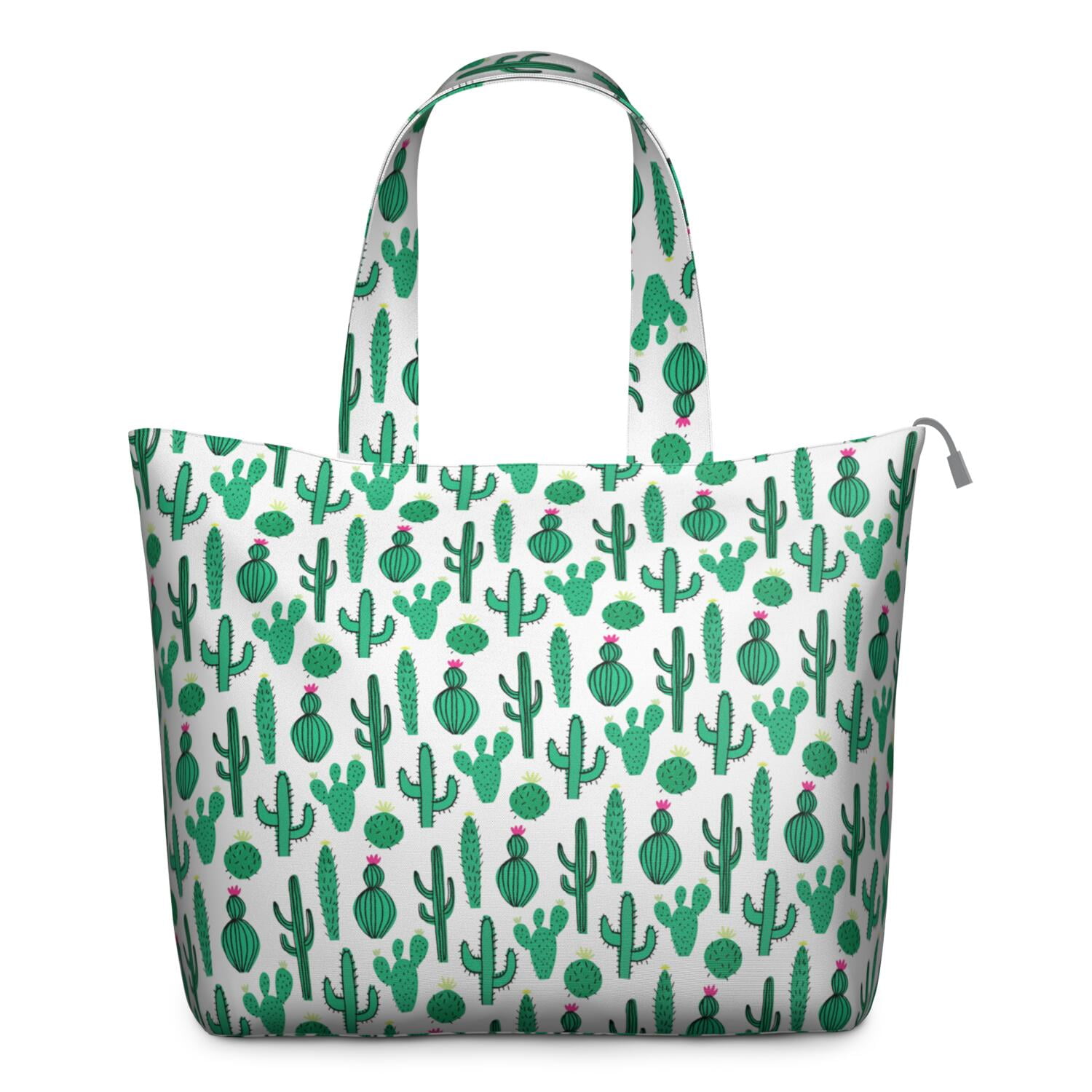 Southwestern Cactus Duffel Retro Succulent Weekender Bag with Desert ...