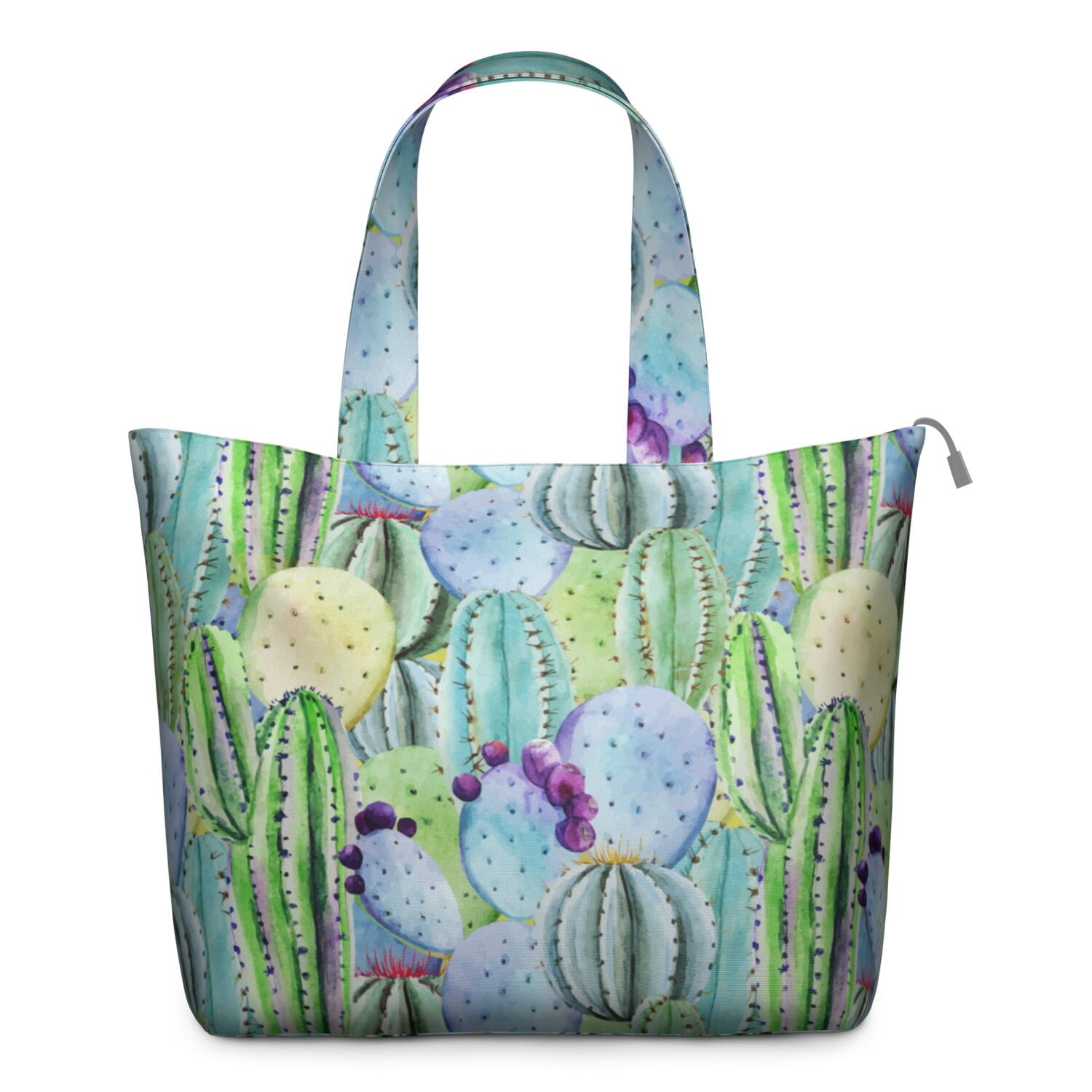 Southwestern Cactus Duffel Retro Succulent Weekender Bag with Desert ...