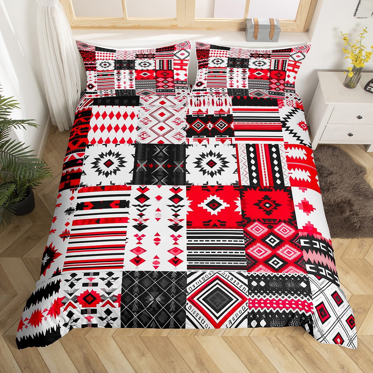 Southwestern Comforter Cover Queen Exotic American Tribal Western ...