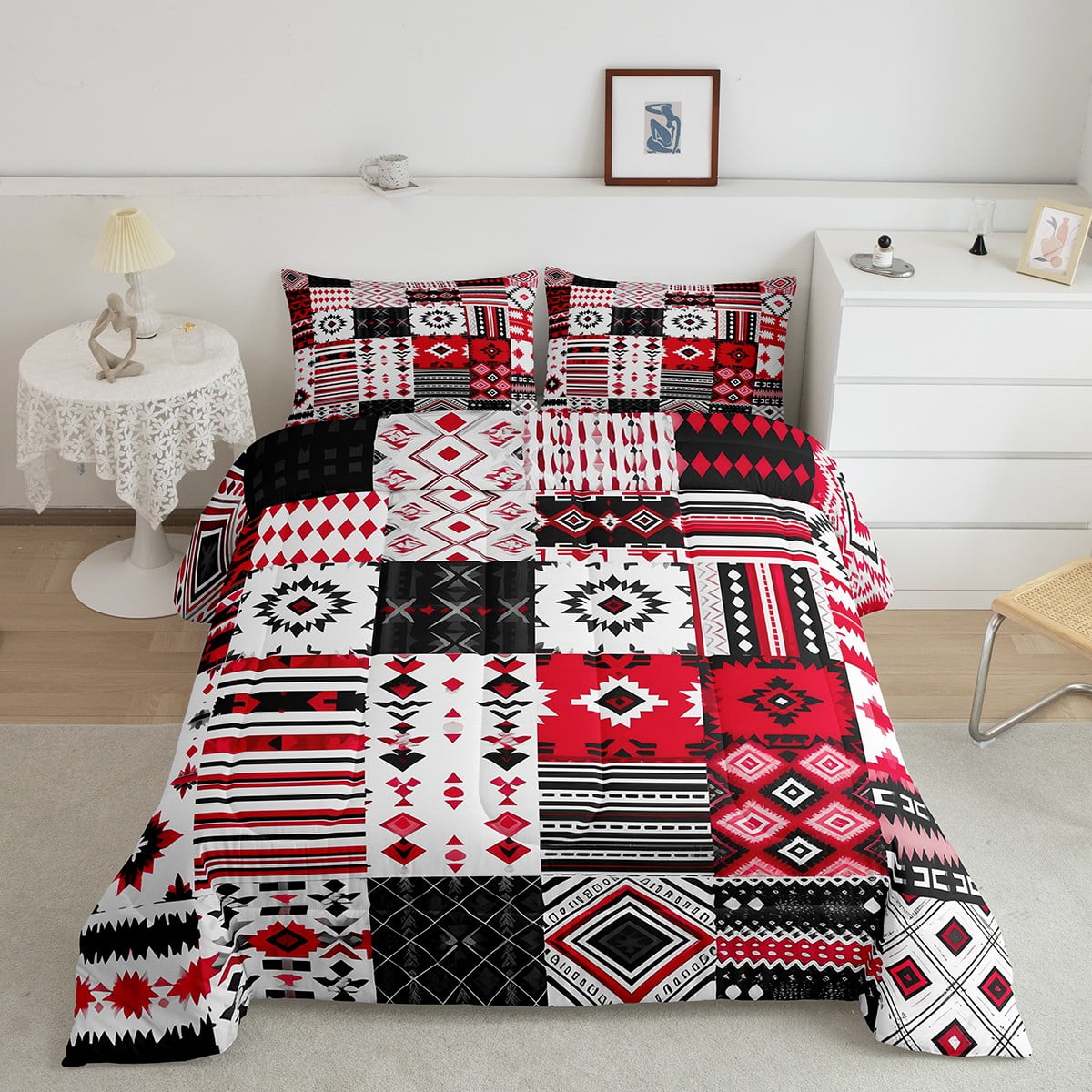 Southwestern Comforter Set Queen Exotic American Tribal Western Bedding ...