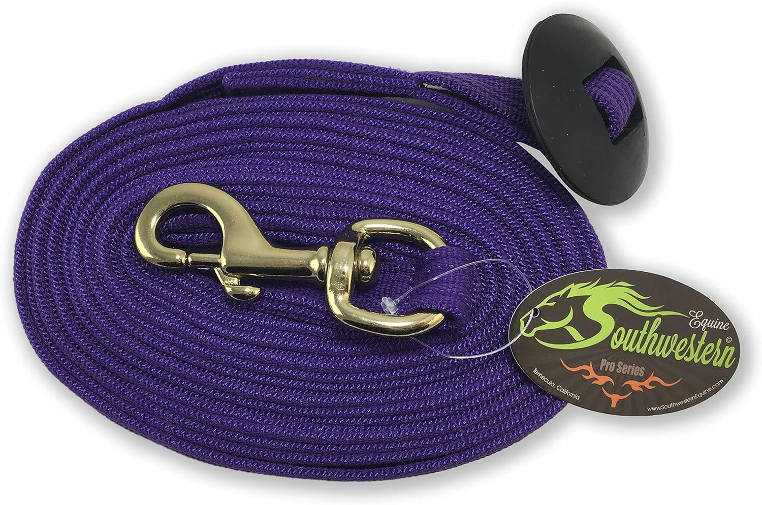 Southwestern Equine Lunge Line for Horses, Cotton Lunge Line with Bolt ...
