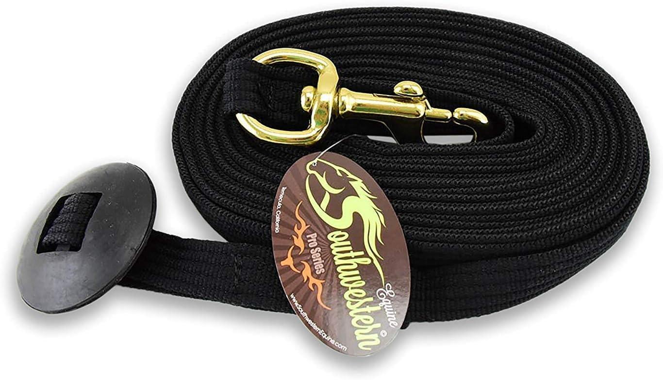 Southwestern Equine Lunge Line for Horses, Cotton Lunge Line with Bolt ...