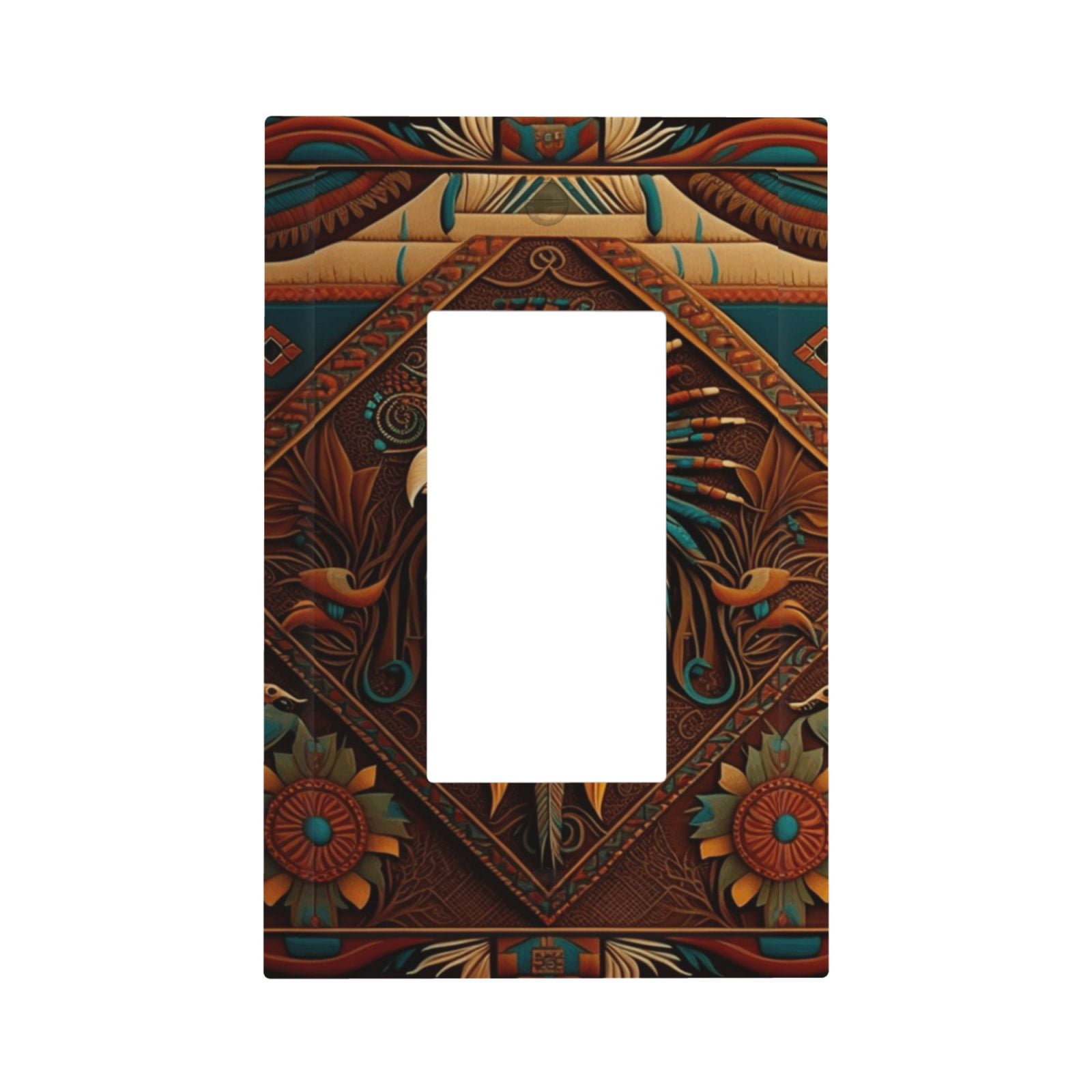 Southwestern Ethnic Art Native Single Gang Wall Plate 1 Gang Decorative ...