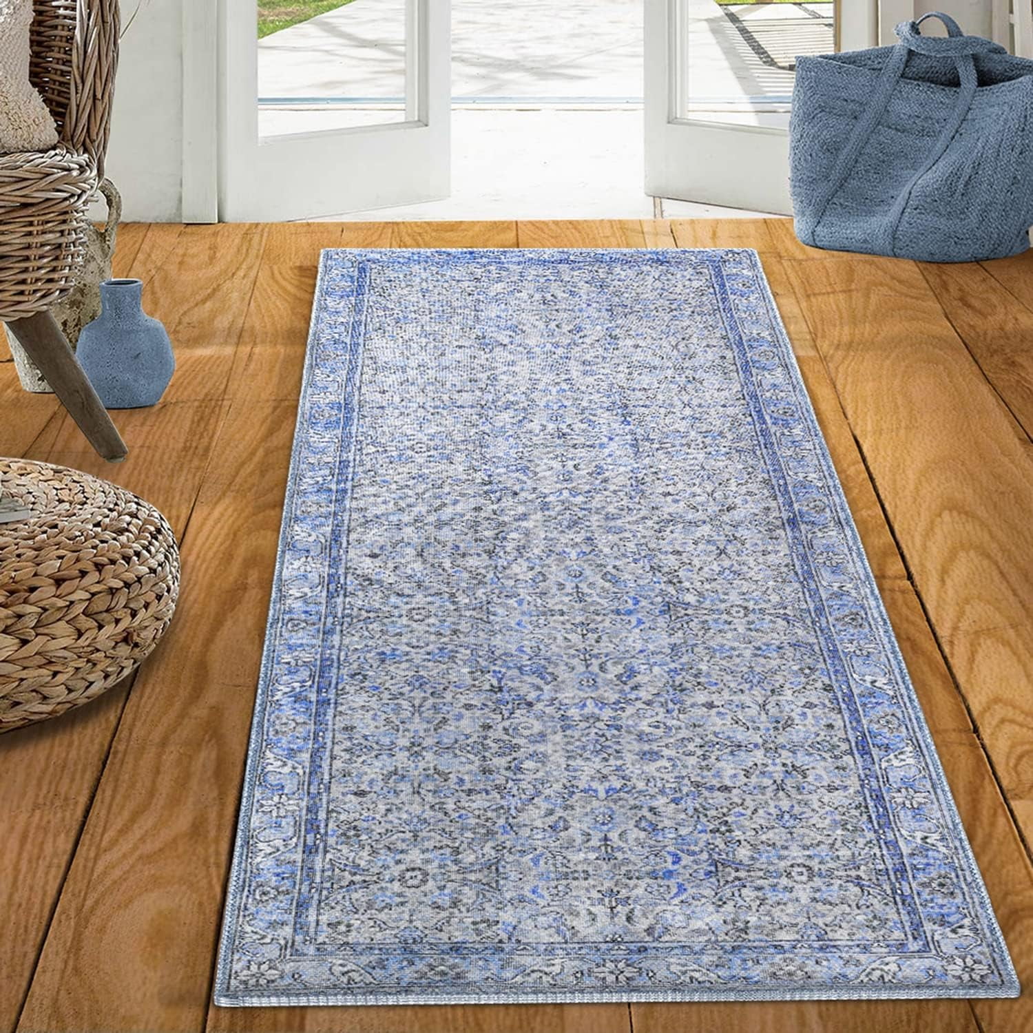 Bohemian Medallion Geometric Power-Loomed Indoor Area Rug Collection ...