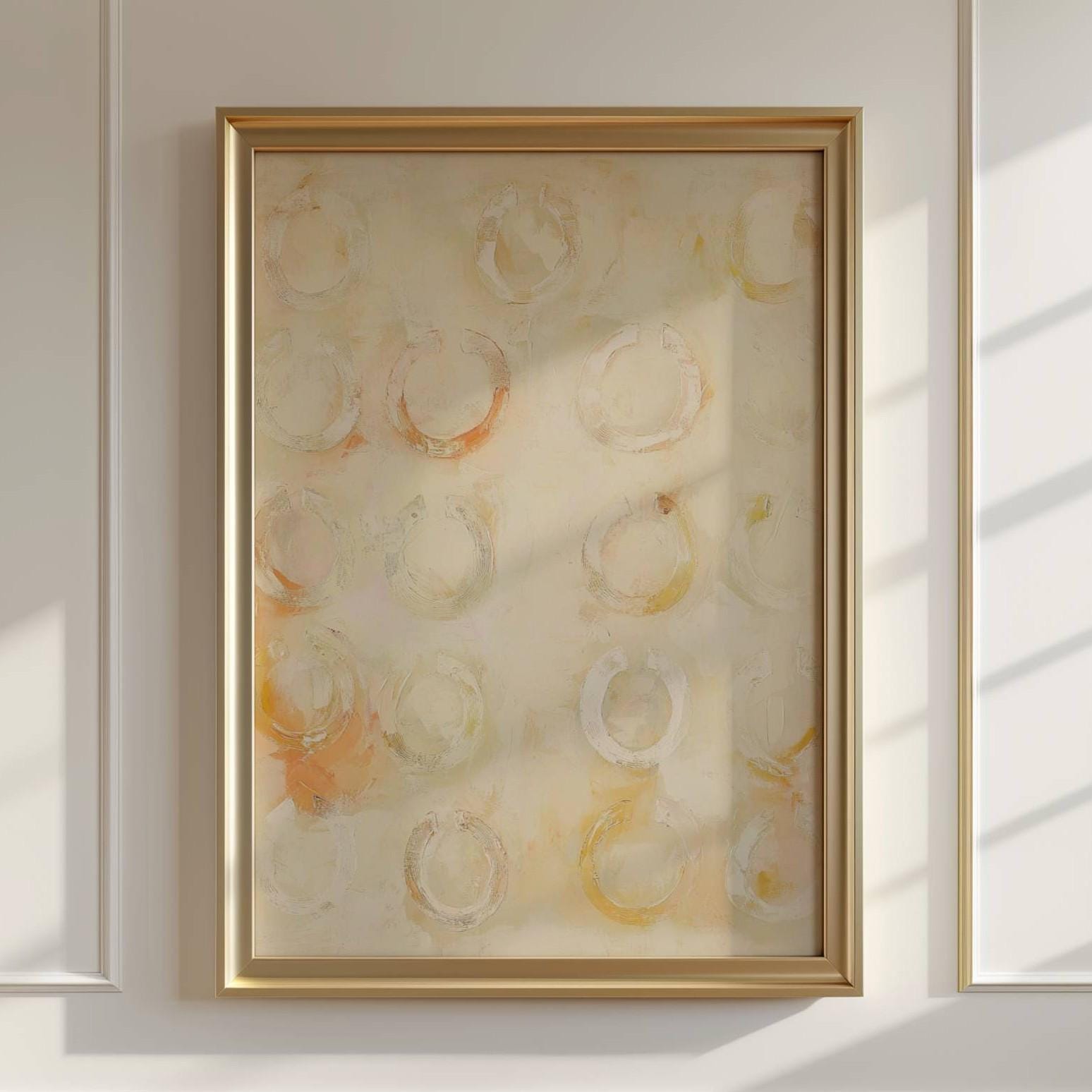 Southwestern Horseshoes Art Print: Western Style Wall Decor UNFRAMED ...