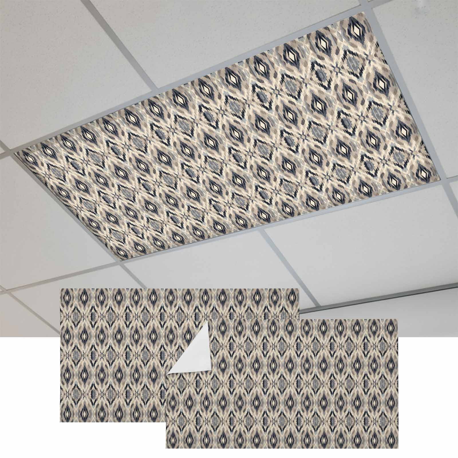 Southwestern Magnetic Fluorescent Light Covers for Ceiling Lights 2x4Ft ...