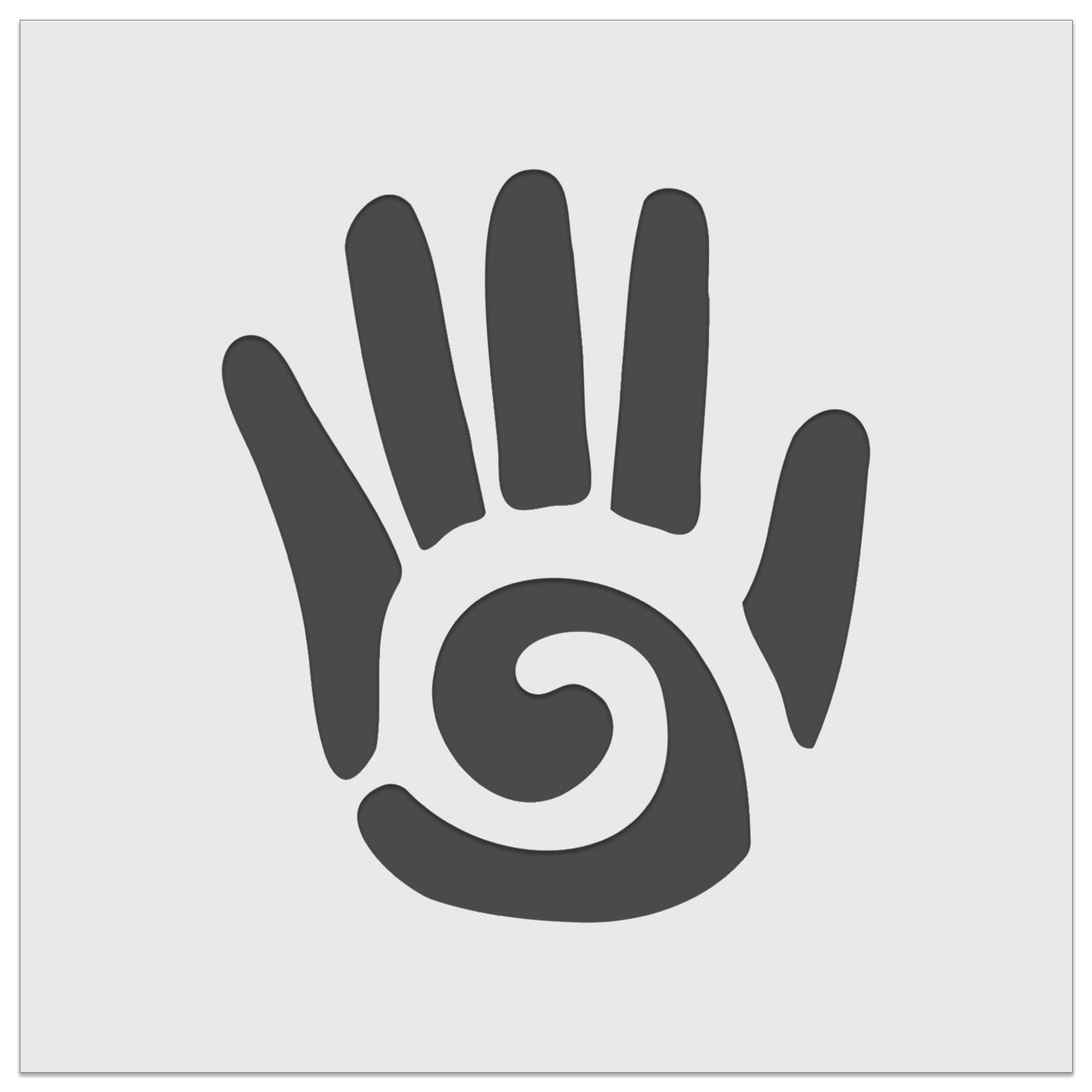Southwestern Style Tribal Hand with Swirl DIY Cookie Wall Craft Stencil ...