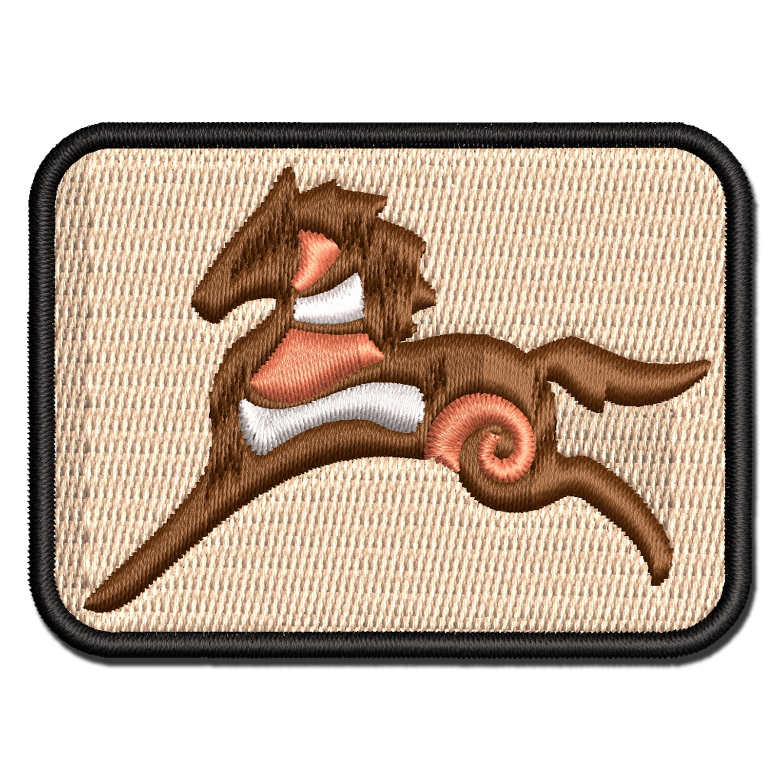 Southwestern Style Tribal Horse Applique Multi-Color Embroidered Iron ...