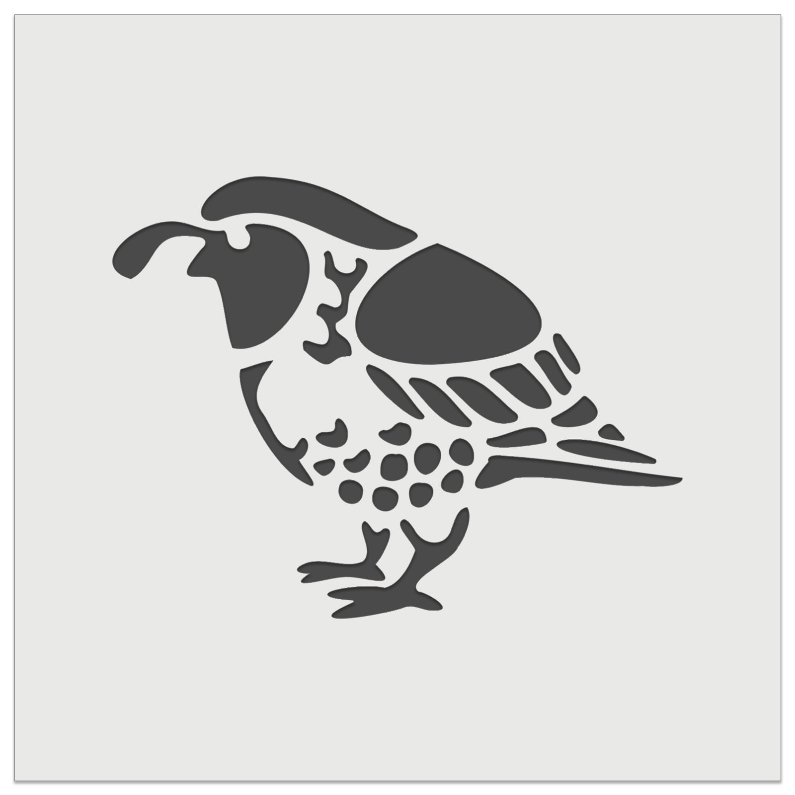 Southwestern Style Tribal Quail Bird DIY Cookie Wall Craft Stencil - 3. ...