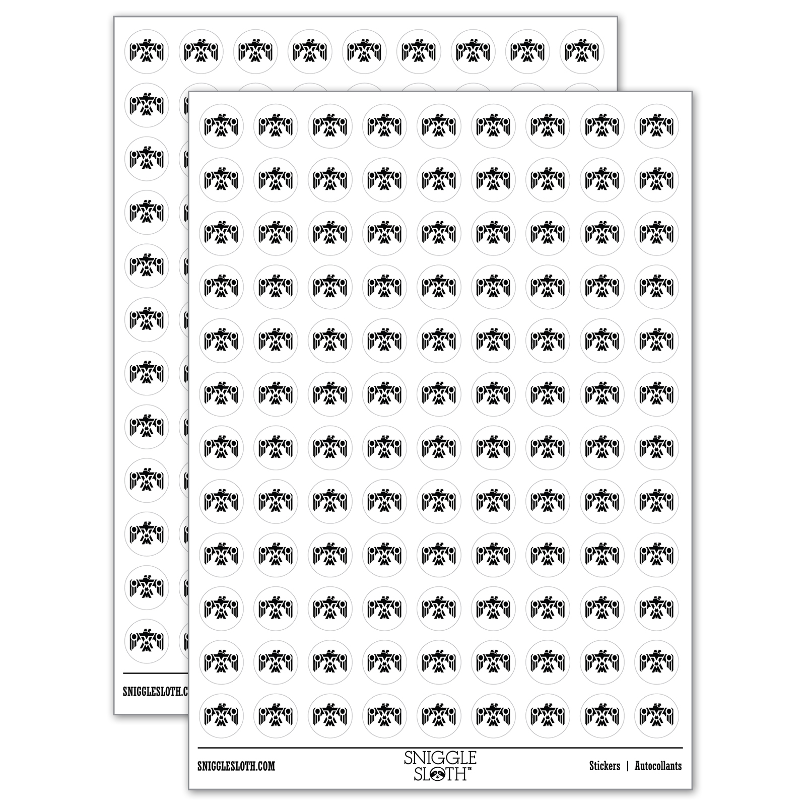 Southwestern Style Tribal Thunderbird Eagle Hawk 200+ Round Stickers ...