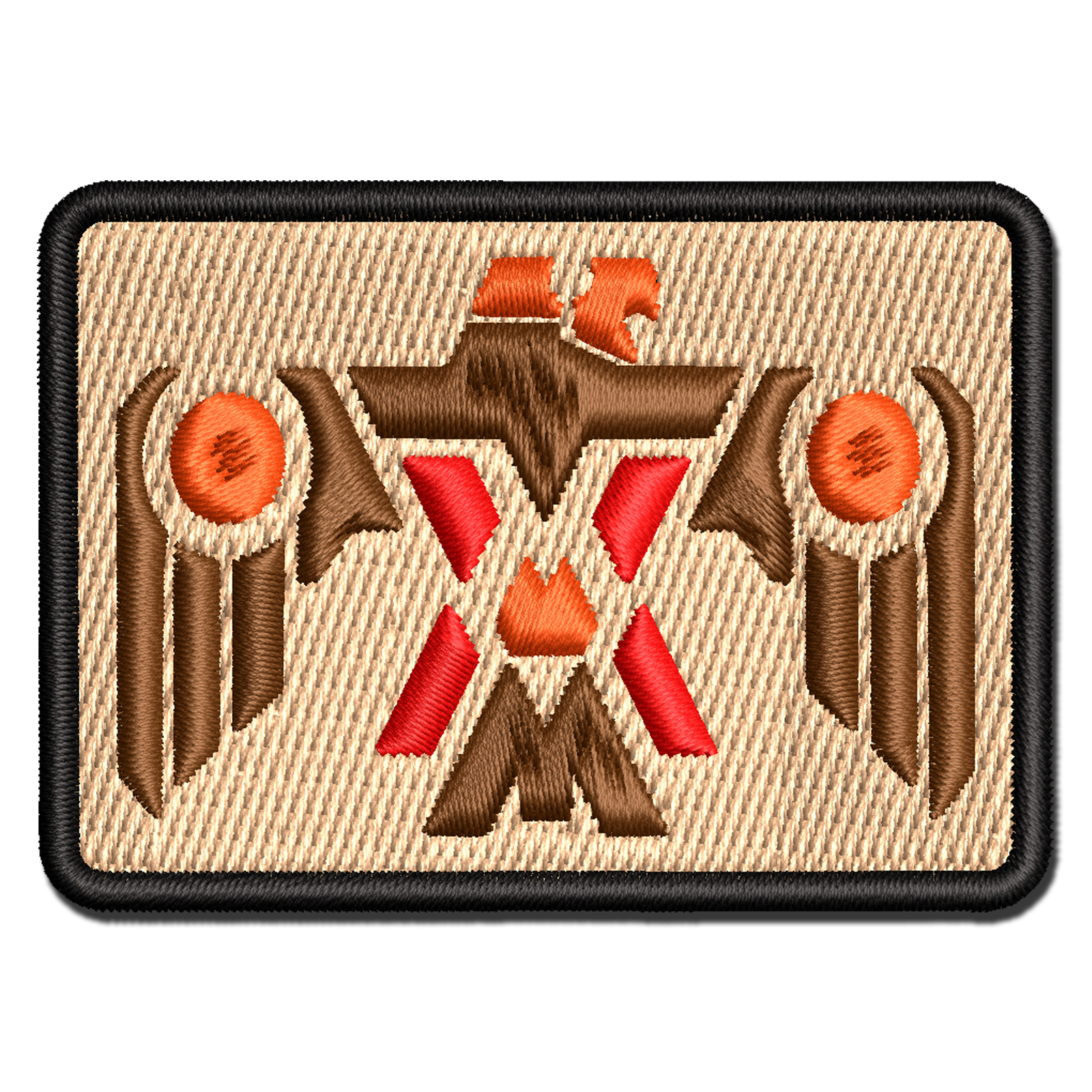 Southwestern Style Tribal Thunderbird Eagle Hawk Applique Multi-Color ...