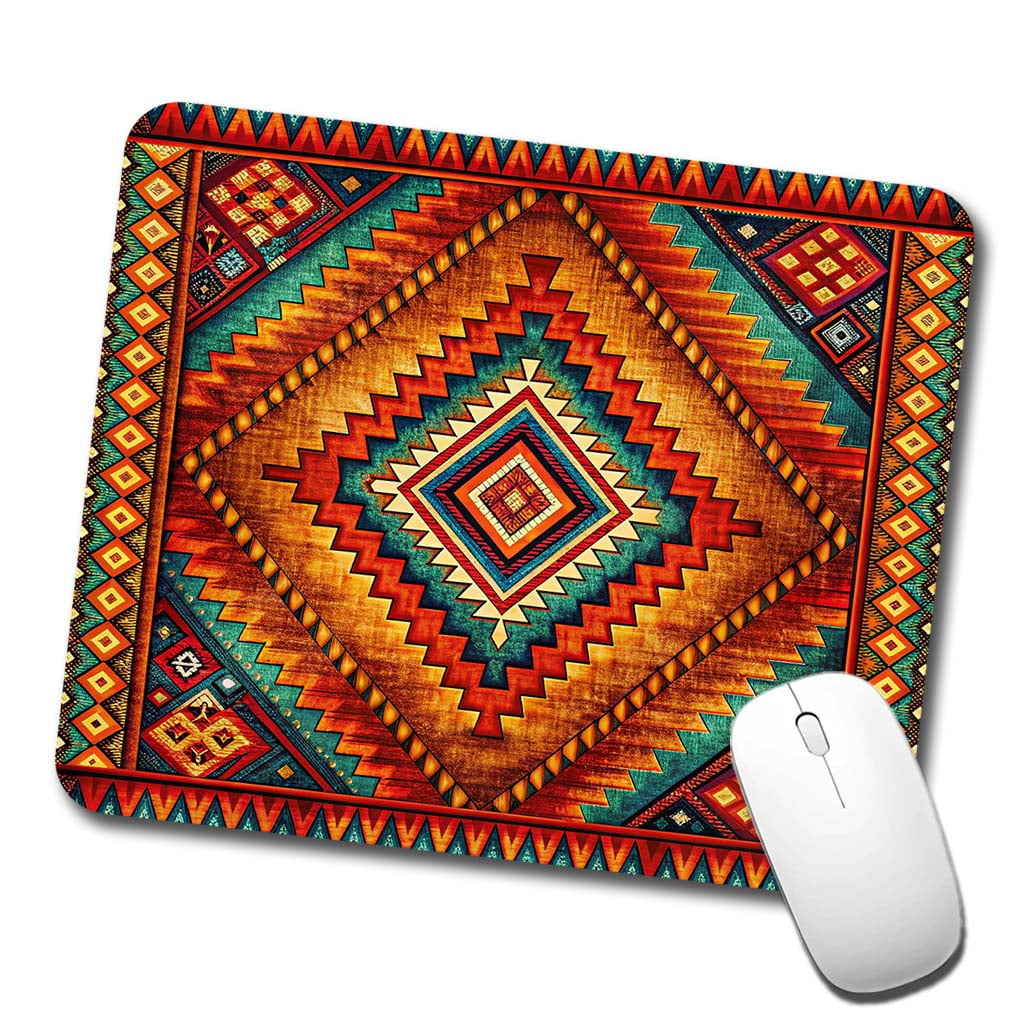 Southwestern Tribal Pattern Design Mouse Pad Low Profile Gaming Mat ...