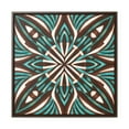 Southwestern Tribal Square Canvas Wall Art - Boho Ethnic Home Decor ...