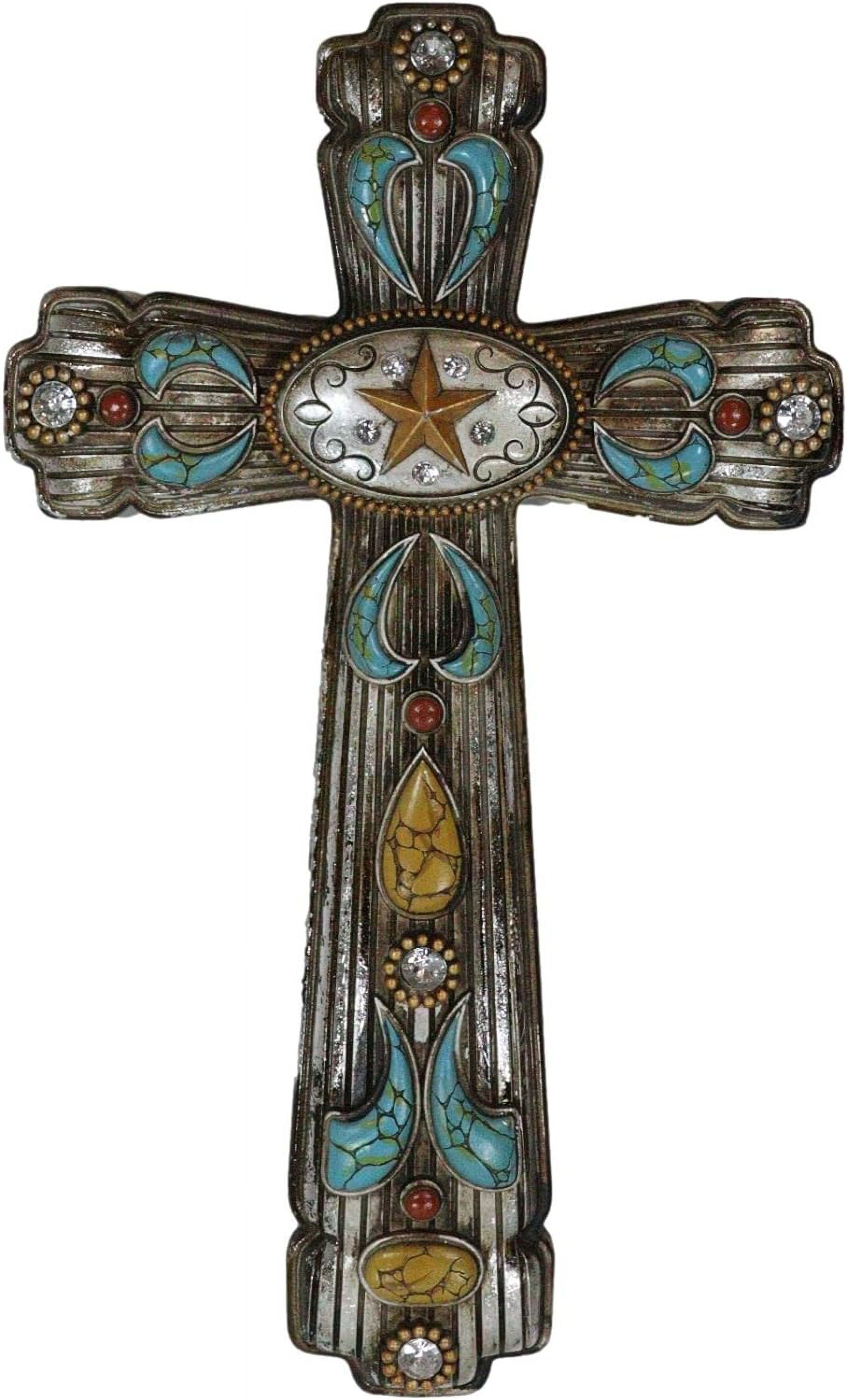 Southwestern Turquoise Floral Ornate Patterns With Western Lone Star ...