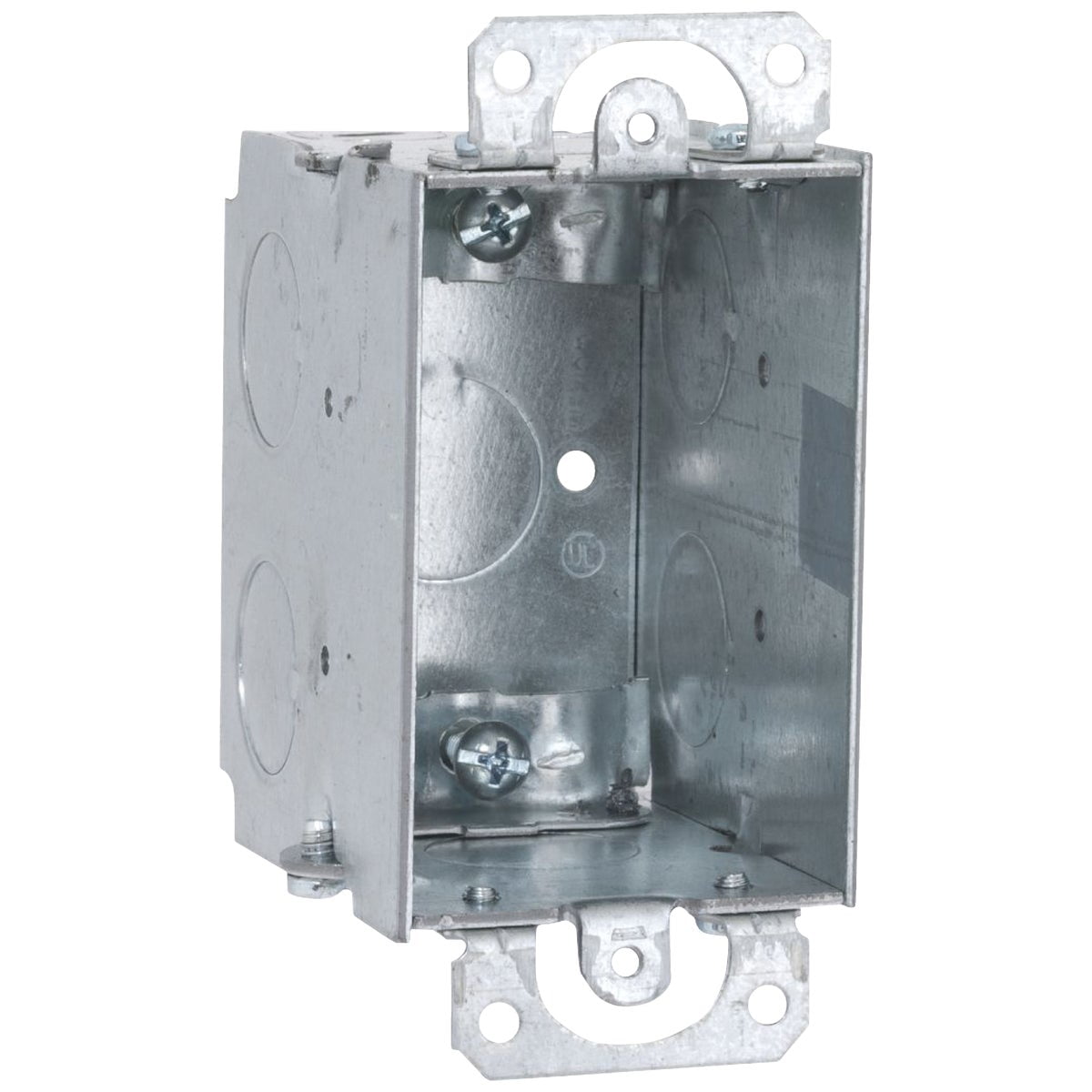 RACO 1-Gang Steel Welded Electrical Wall Box G602-R - Galvanized Steel ...