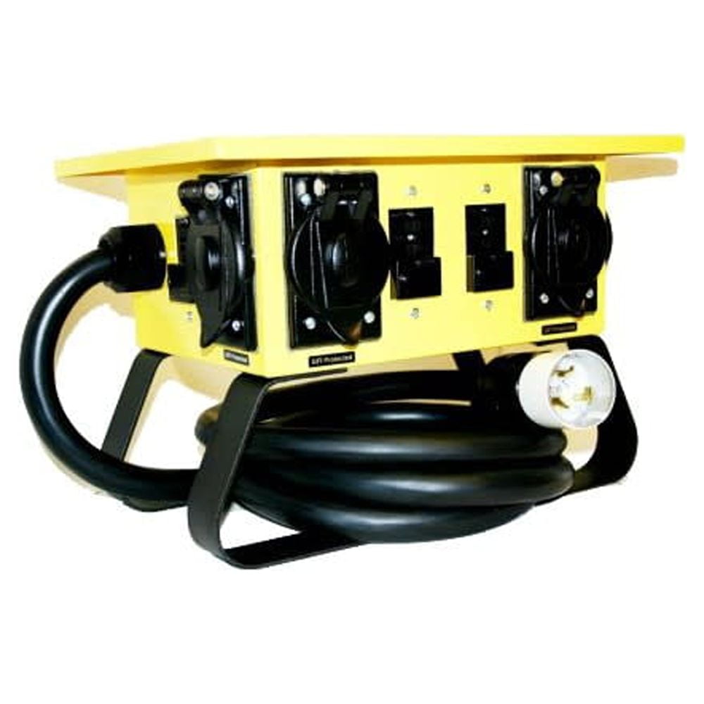 Southwire 125/250V 50A Twist-Lock Portable Power Distribution Center ...