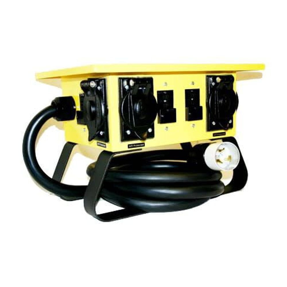 Southwire 125/250V 50A Twist-Lock Portable Power Distribution Center ...