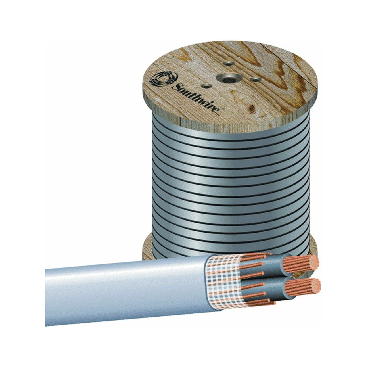 Southwire Electrical Wire, 6/6/6CX150 Service Entrance Cable, 75A ...