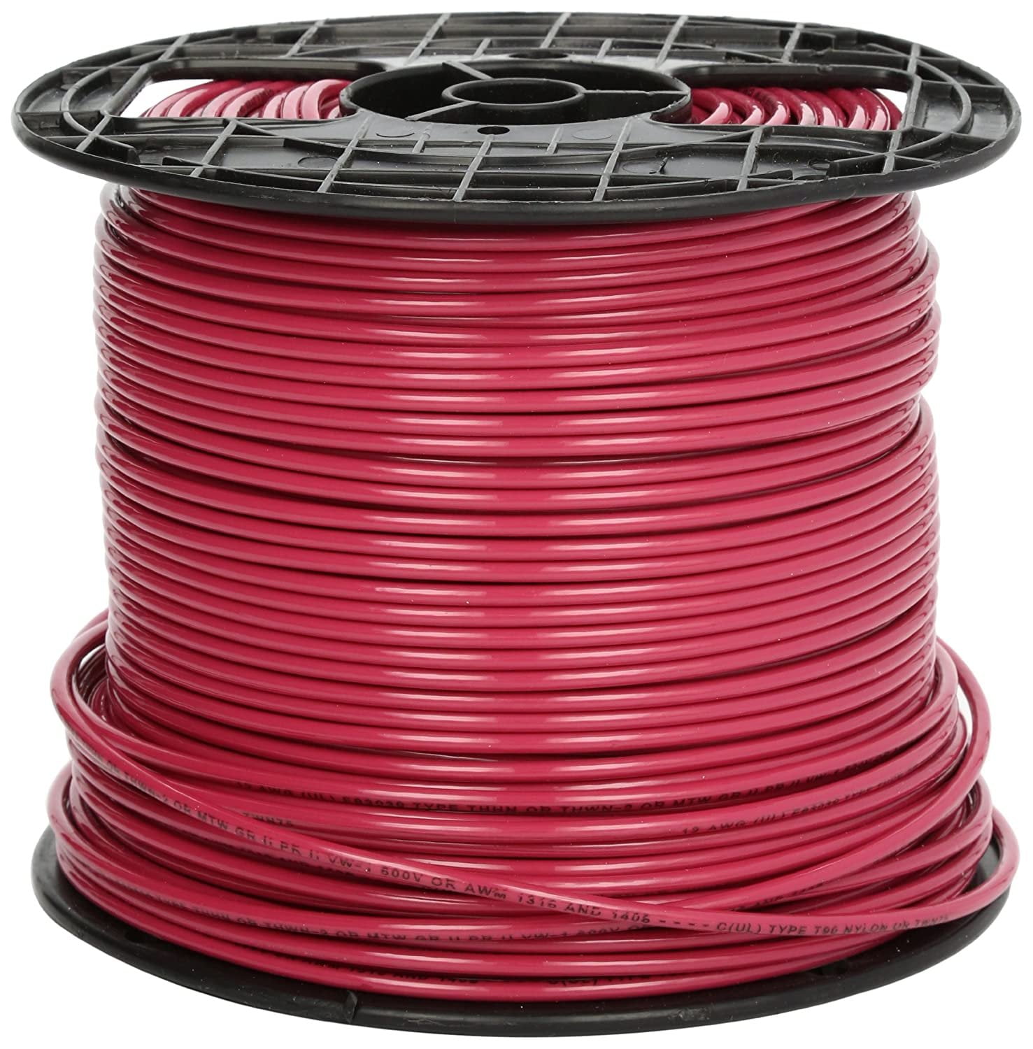 Southwire 22966601 Stranded THHN 12 Gauge Building Wire, 500-Feet, Red ...