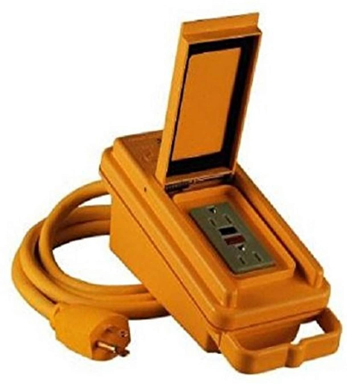 Southwire 2843 Shock Shield GFCI Outlet Box, Safety Yellow - Walmart.com