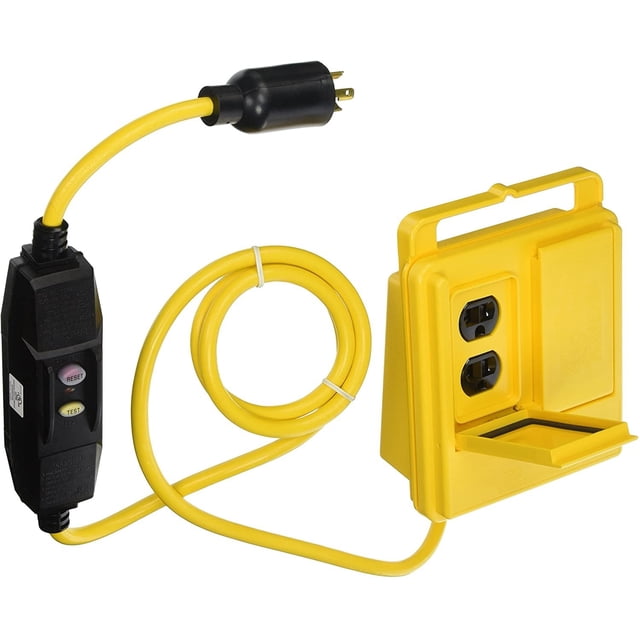 Southwire 2846 Shock Shield GFCI Outlet Box, Safety Yellow - Walmart ...
