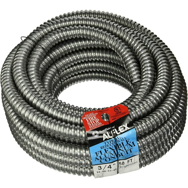 Southwire 3/4 In. x 50 Ft. Aluminum Flexible Flexible Metal Conduit ...