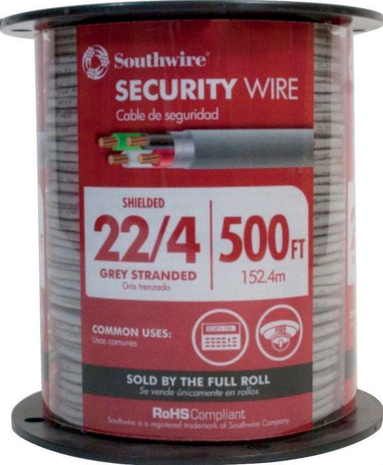 Southwire 500 ft. 22/4 Stranded Audio Security Cable Shielded - Walmart.com