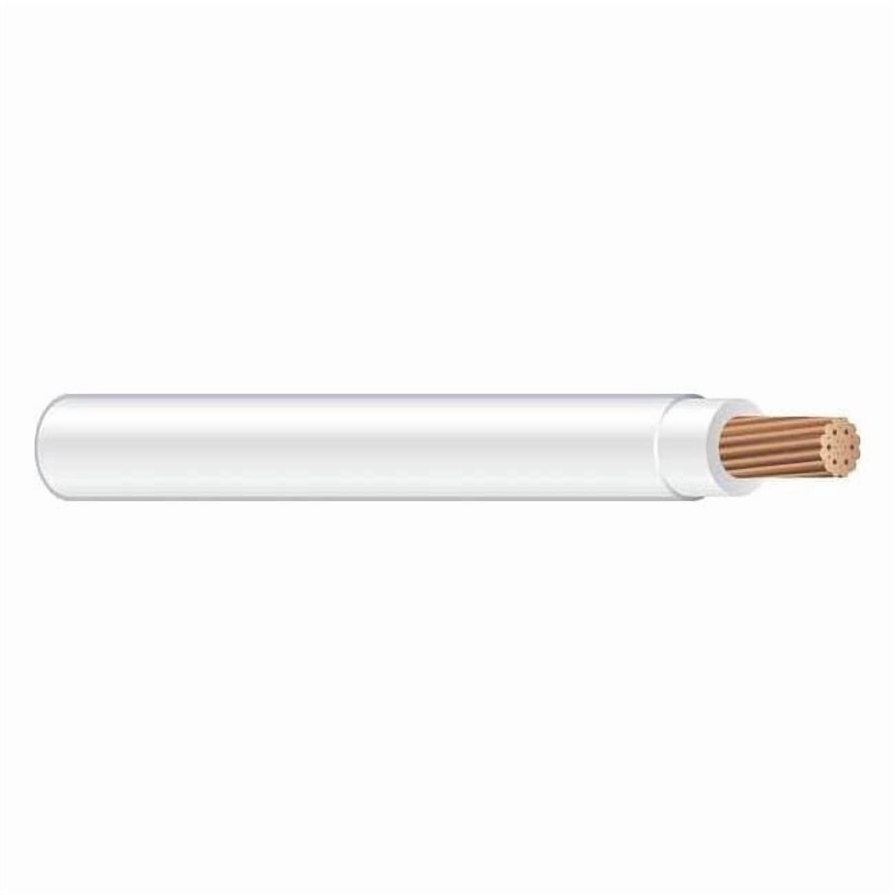 THHN Building Wire, Copper, 8 AWG, 1C, White, Stranded, 500 ft 20489112 ...