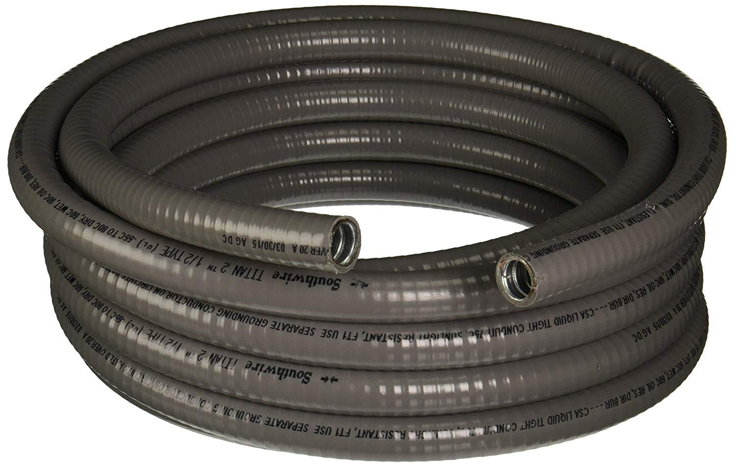 Southwire 55082621 Flexible Liquidtight Metallic Conduit, Gray ...