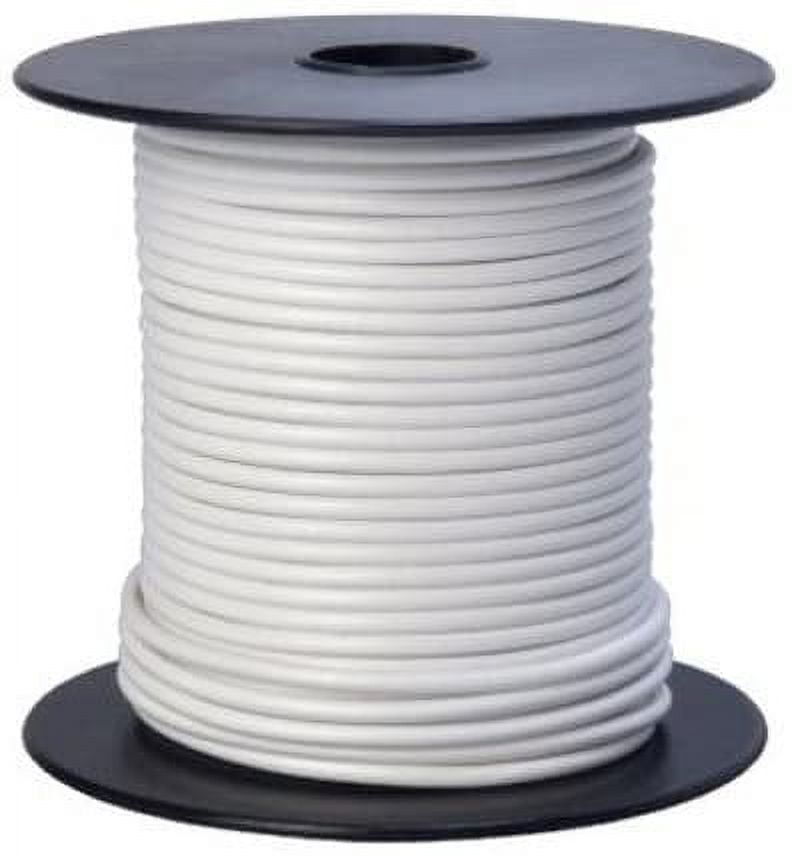 Southwire 55667923 Primary Wire, 16-Gauge Bulk Spool, 100-Feet, White ...