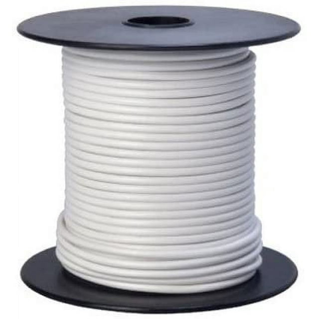 Southwire 55667923 Primary Wire, 16-Gauge Bulk Spool, 100-Feet, White ...