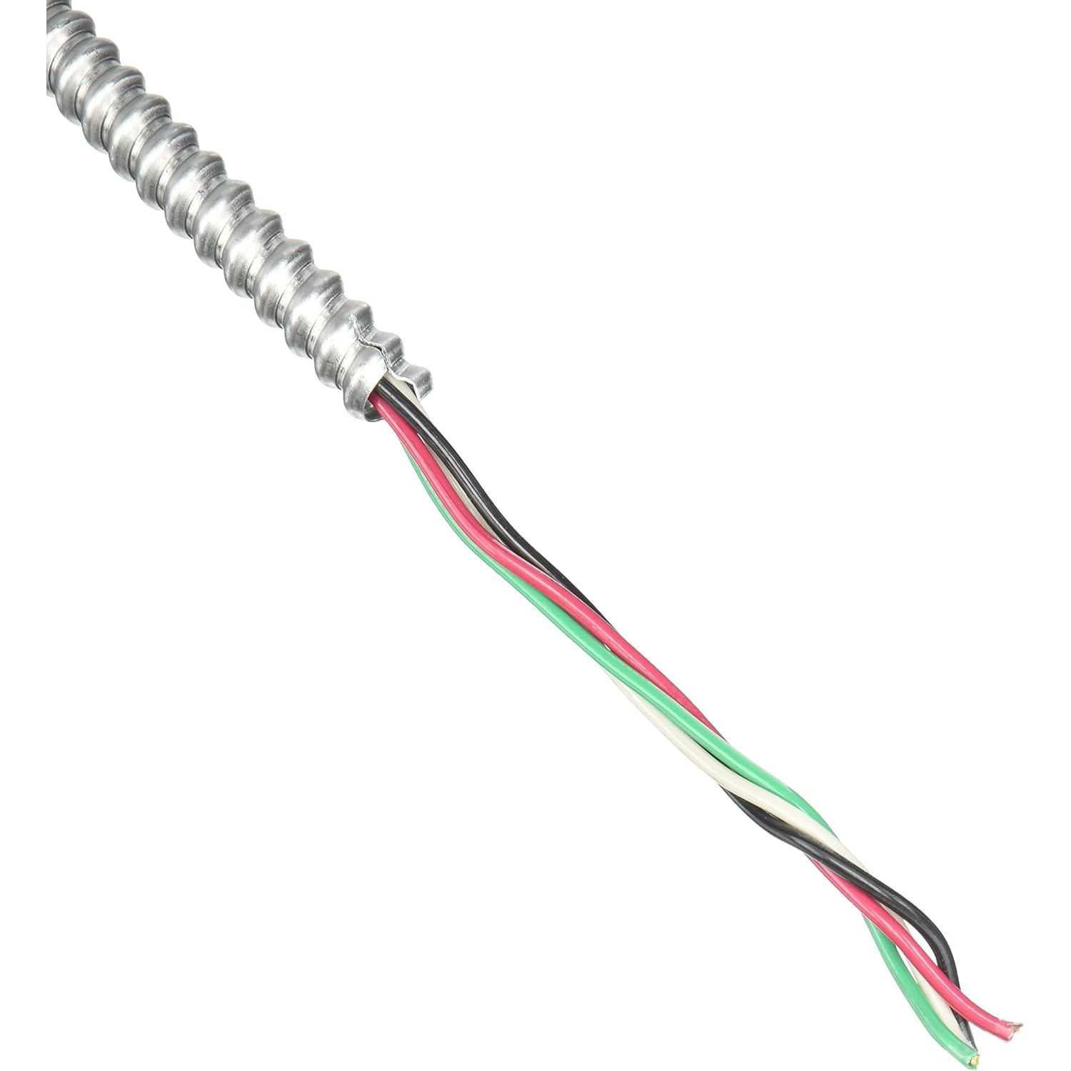 Southwire 68582622 50 ft. 14-3 Solid CU Armorlite Metal-Clad Cable ...