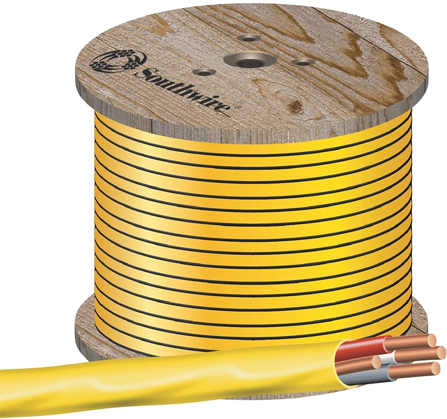 Southwire Building Wire 12 Ga / 3 Conductor 20 Amp 600 V 90 Deg C 250 ...