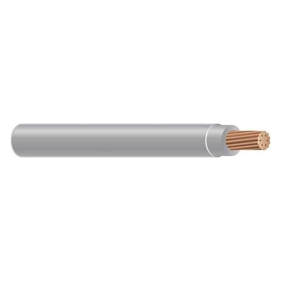 THHN Building Wire, Copper, 6 AWG, 1C, Gray, Stranded, 500 ft 25464905 ...