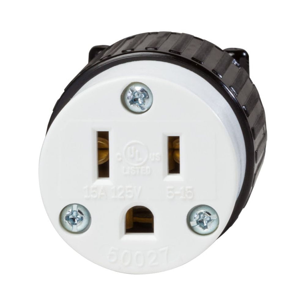 Southwire Cep Black/white 125V 15A 1 Phase Nema 5-15R Ug Connector ...