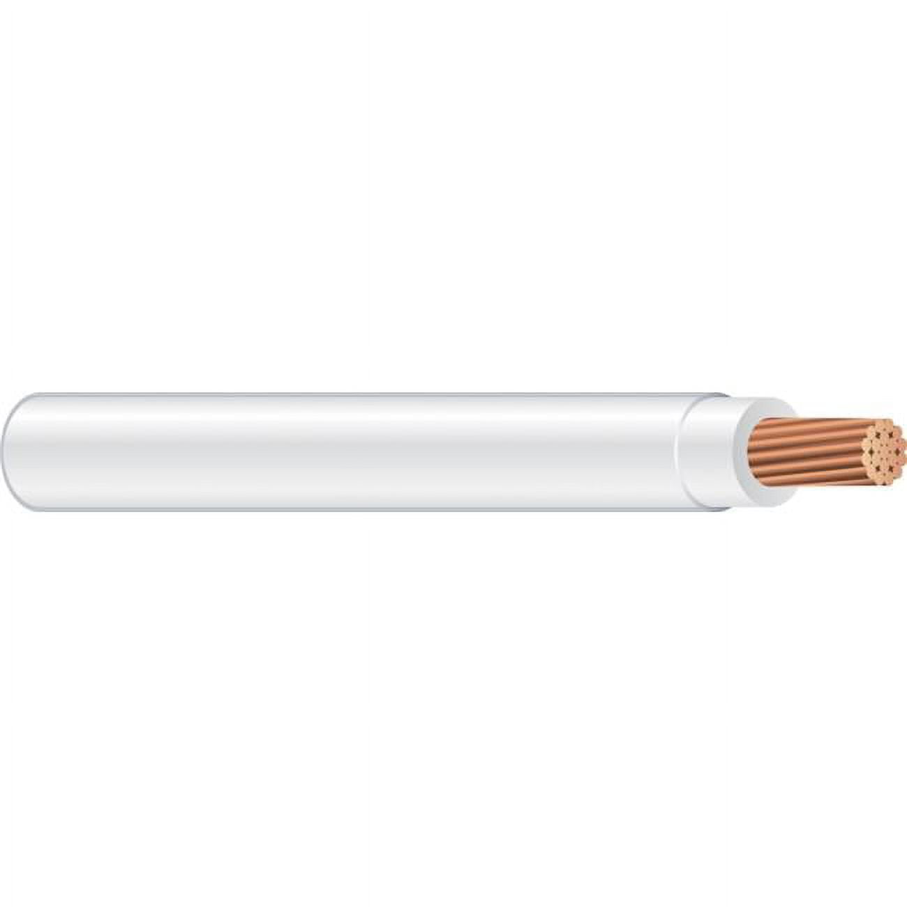 Southwire Company 10 AWG 500ft. White Stranded THHN Copper Conductor 10 ...