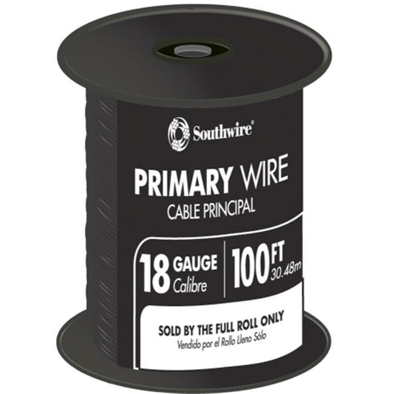 Southwire Company 55667323 100 ft. Black 18 Gauge 16 Strand Primary ...