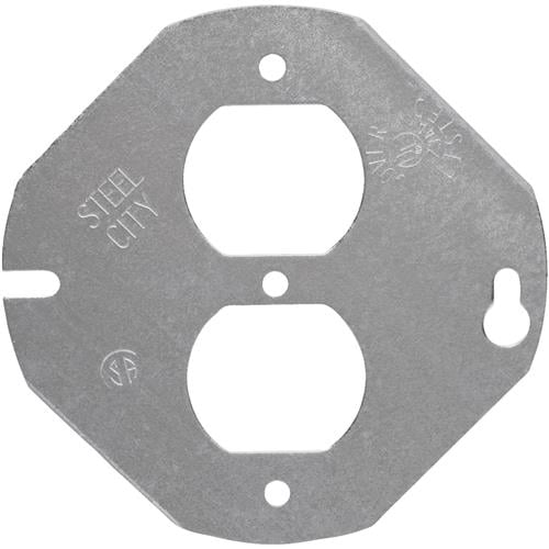 Southwire Duplex Receptacle Box Cover 4" OCT RCPT, Each - Walmart ...